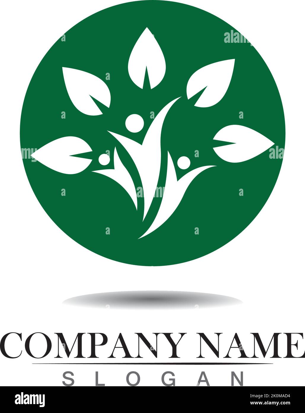 Tree human logo design. Human life logo icon Stock Vector Image & Art ...