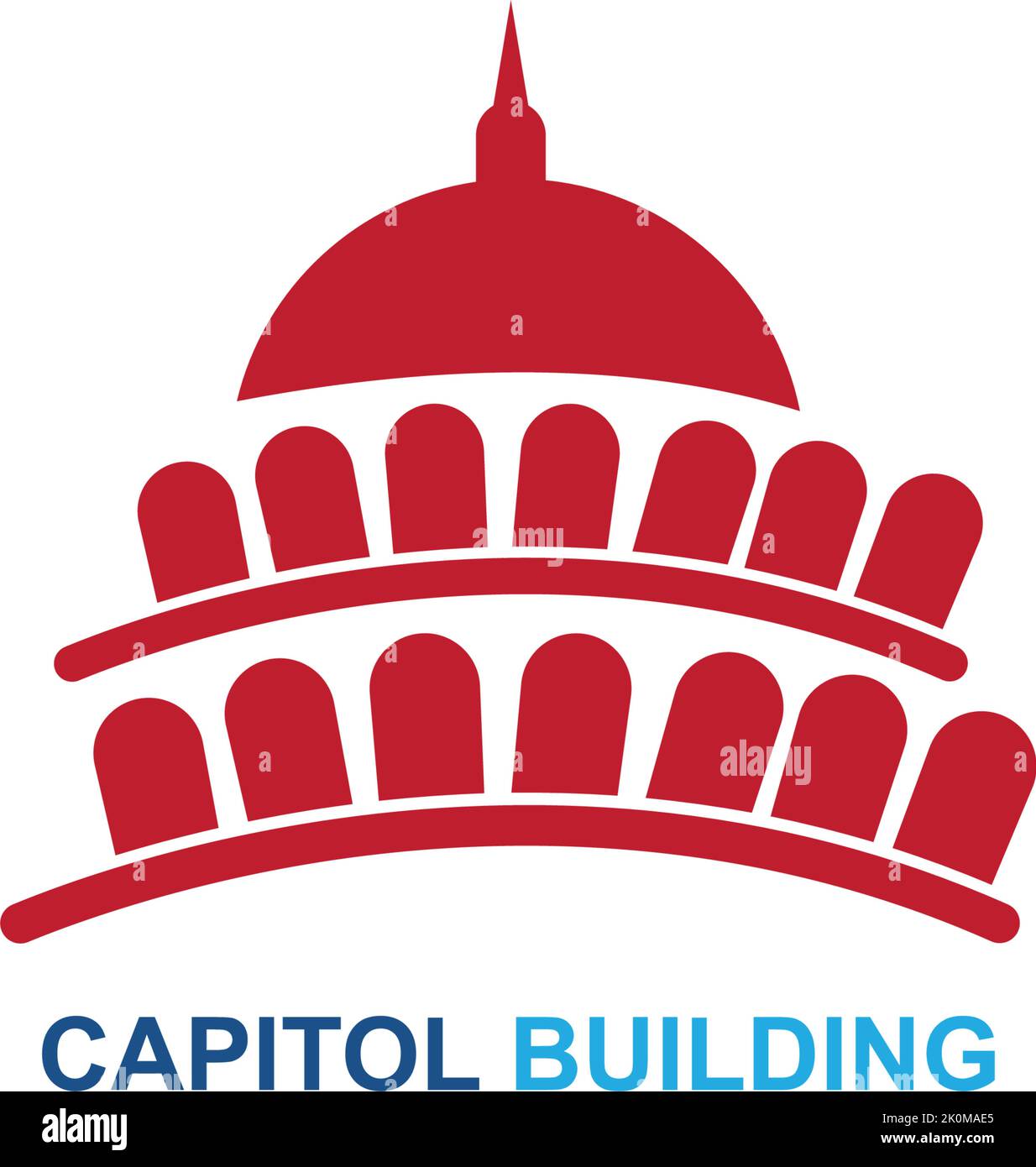 capitol building logo design vector icon Stock Vector Image & Art - Alamy