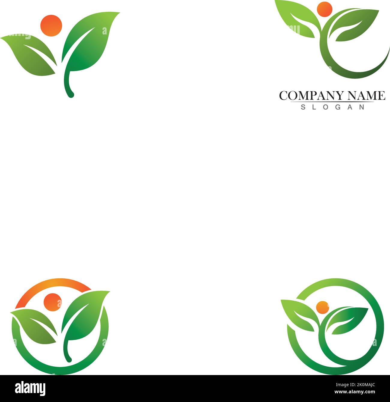 Tree leaf vector logo design eco friendly concept Stock Vector Image ...