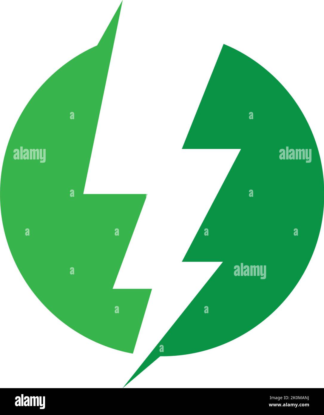 Green electric Vector lightning icon logo and symbols Stock Vector ...