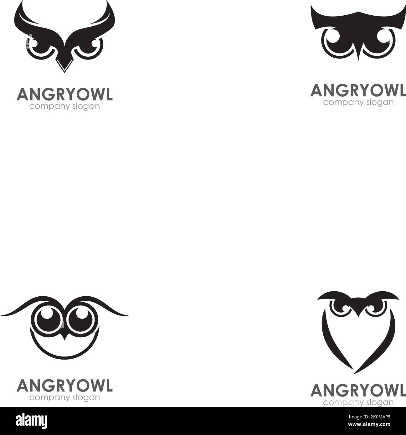 Angry Owl Logo Template Design Vector, Emblem, Design Concept, Creative ...
