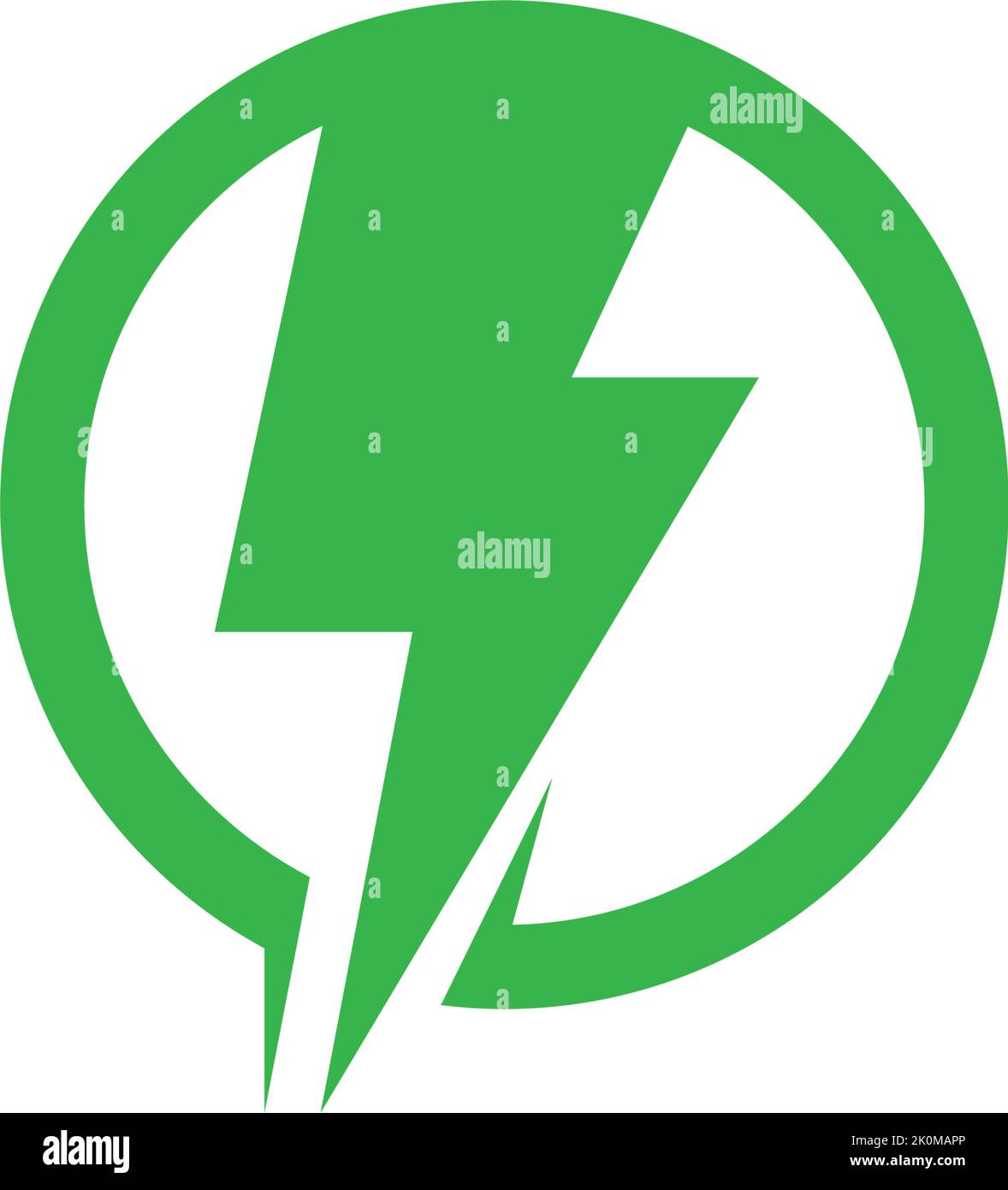 Green electric Vector lightning icon logo and symbols Stock Vector ...