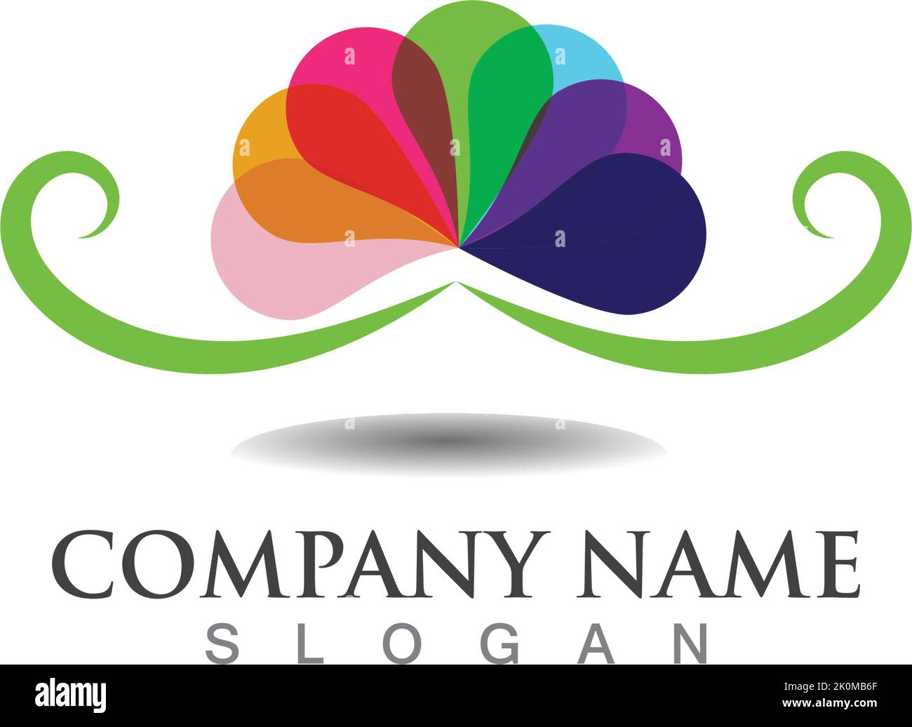 Vector lotus flowers design Cut Out Stock Images & Pictures - Alamy