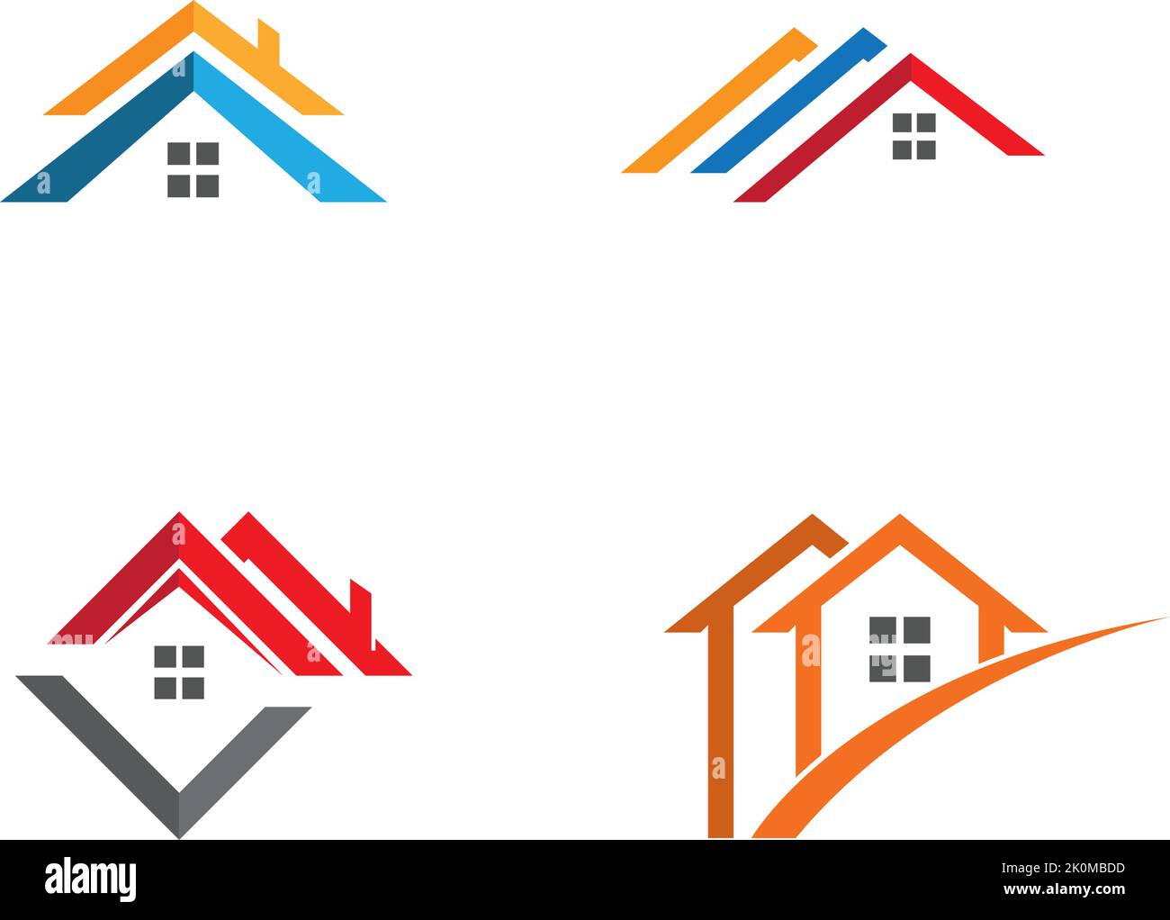 property and business logo template vector icon Stock Vector Image ...