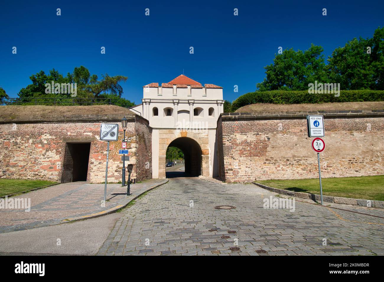 The Tabor gate. Vysehrad. Czech republic. Unesco czech heritage Stock ...