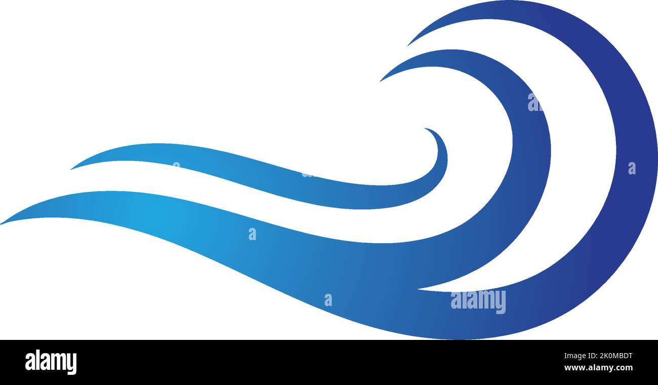 Water wave logo design template Stock Vector Image & Art - Alamy