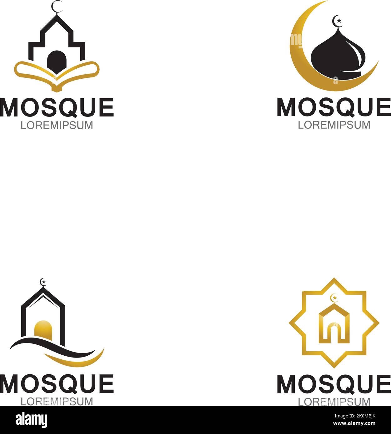 Modern mosque logo symbol or icon template Stock Vector Image & Art - Alamy