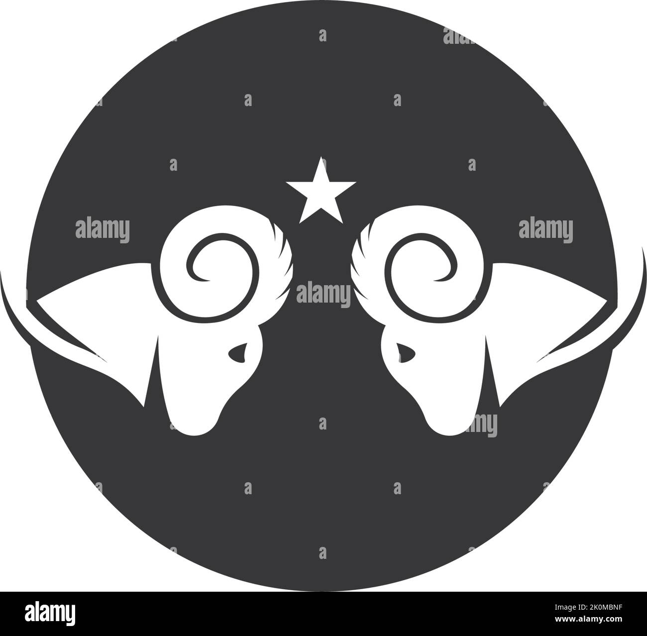 Ram Horns Vector logo Icons Template Stock Vector Image & Art - Alamy