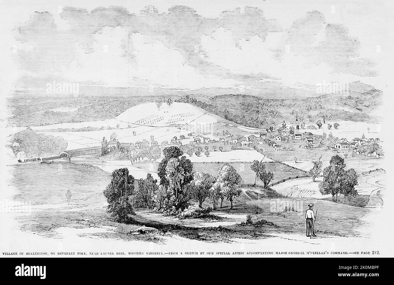 Village of Bealington, on Beverley Pike, near Laurel Hill, Western ...