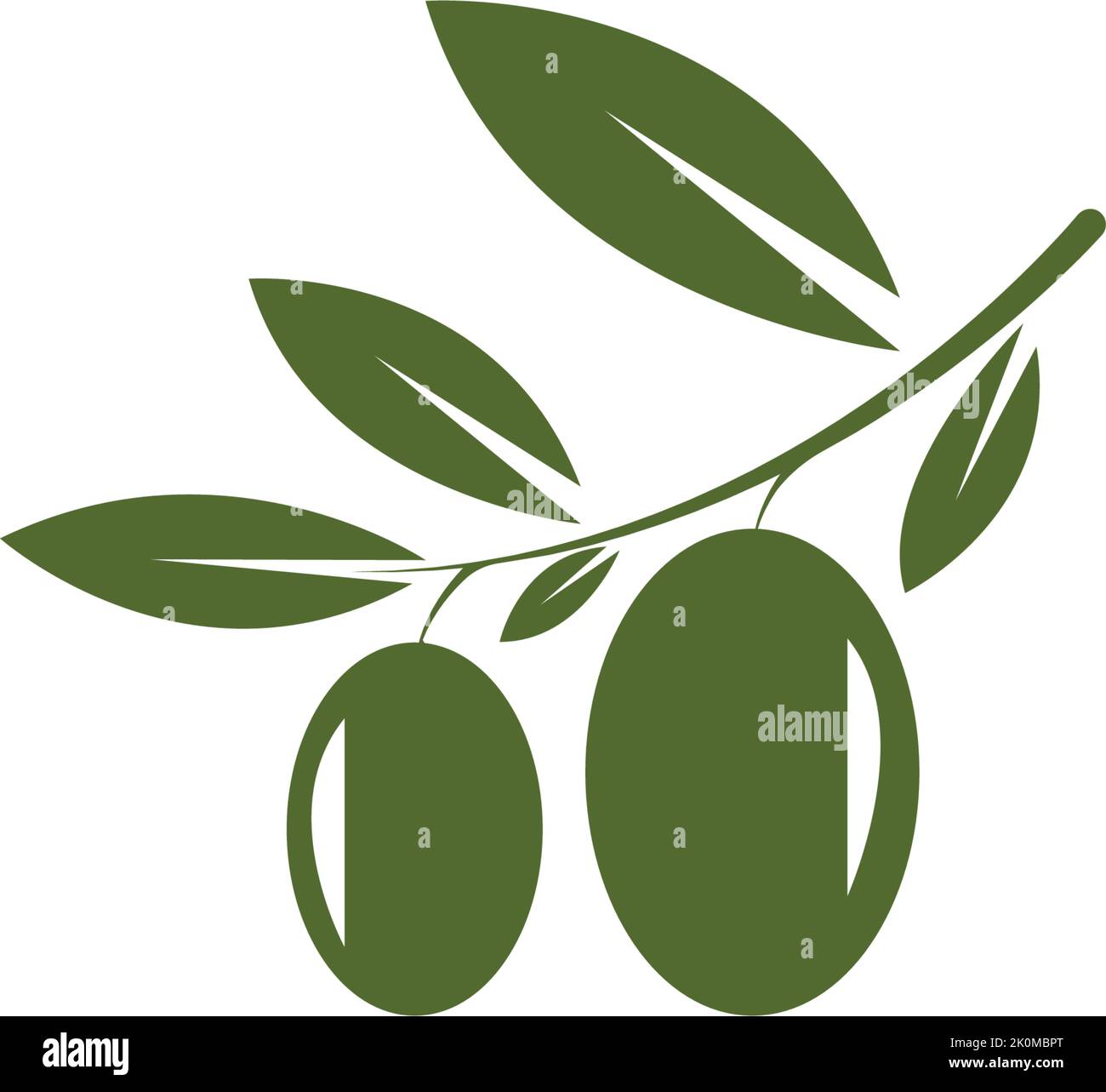 Olive logo template vector icon illustration design Stock Vector Image ...