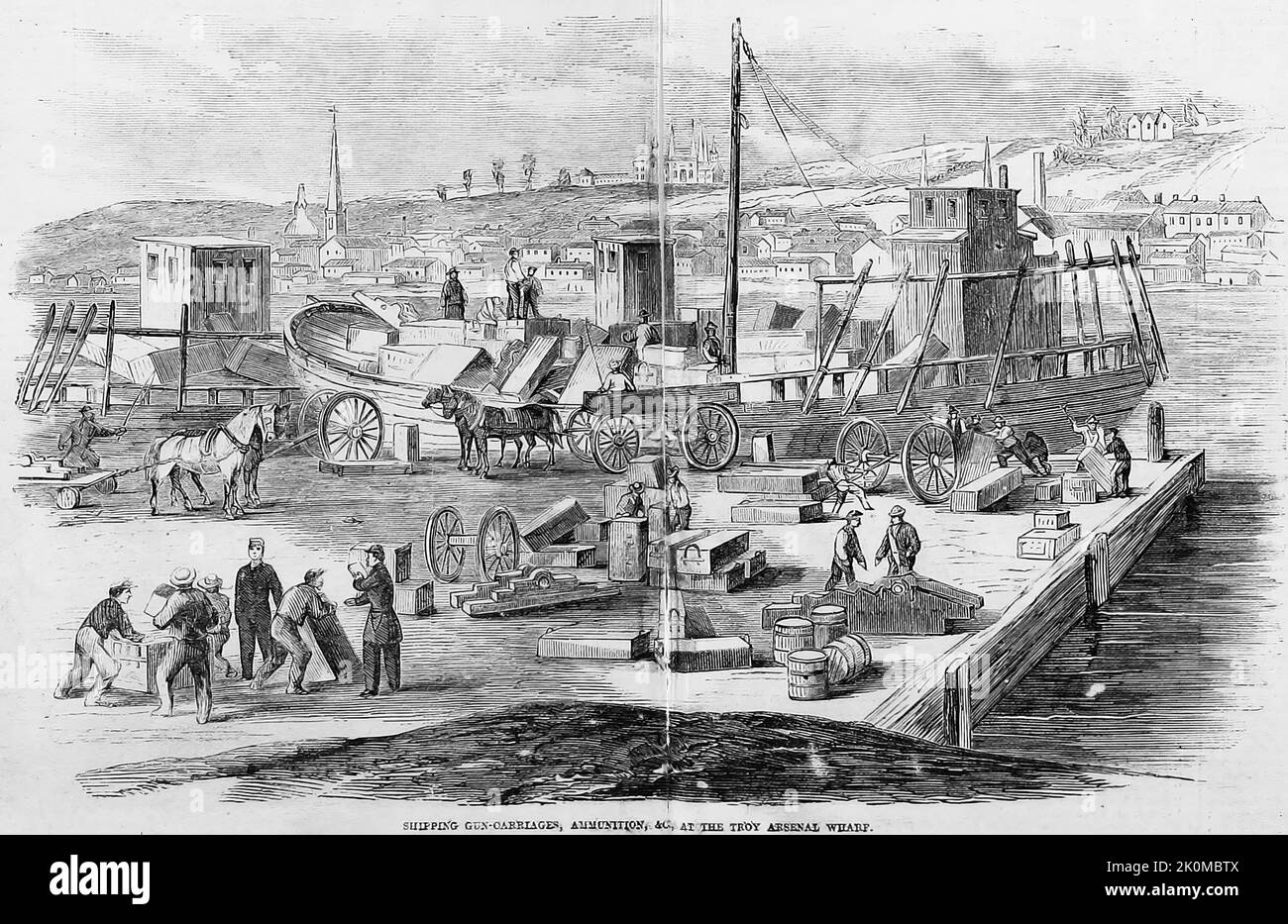 The Watervliet United States Arsenal at Troy, New York - Shipping gun ...