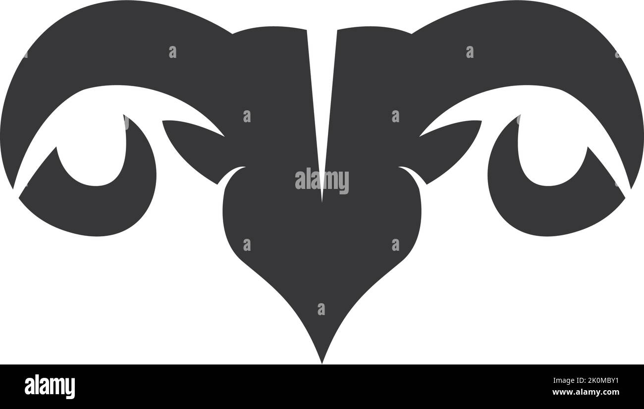 Ram Horns Vector logo Icons Template Stock Vector Image & Art - Alamy