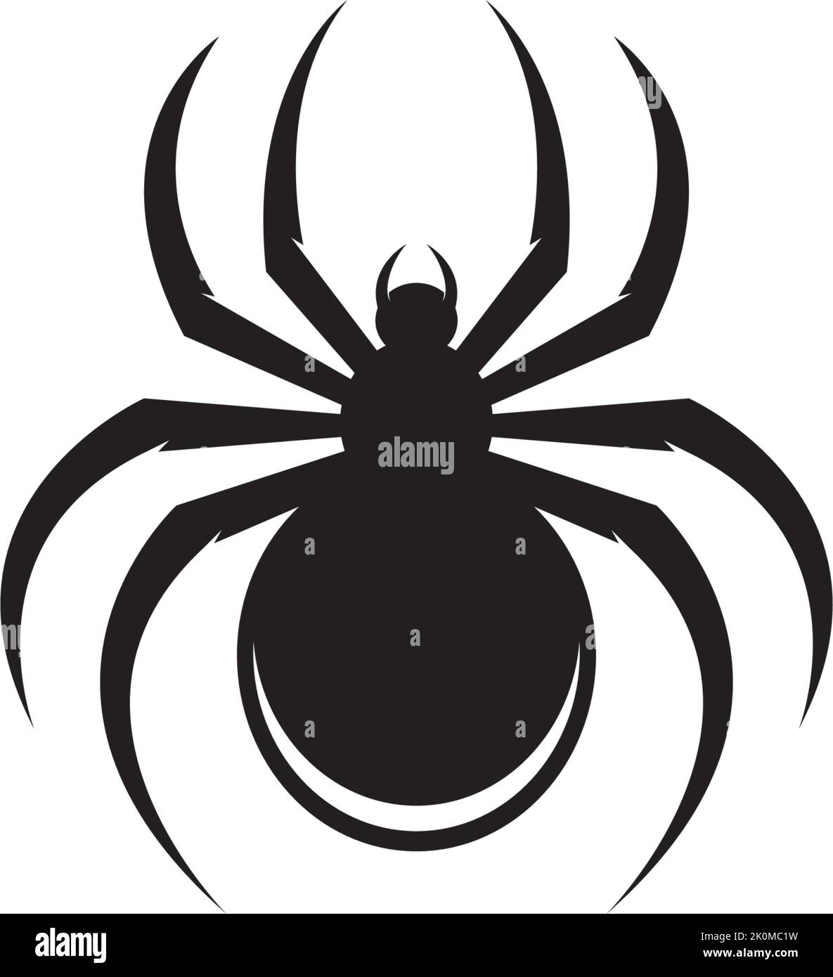 black spider logo template vector illustration icon Stock Vector Image ...