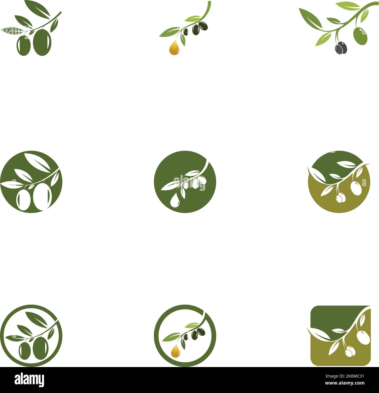 Olive logo template vector icon illustration design Stock Vector Image ...