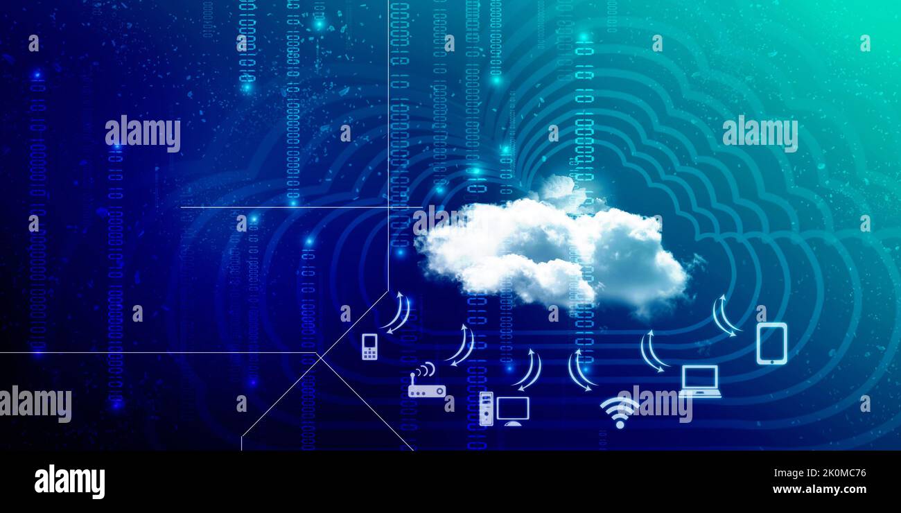 2d rendering technology Cloud computing Stock Photo - Alamy