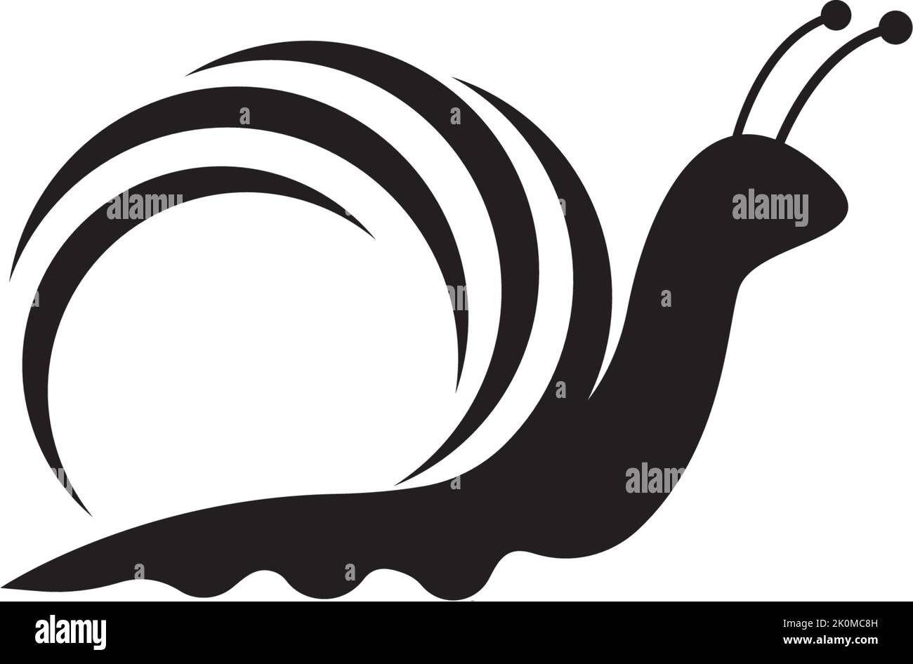 snail logo template vector icon illustration design Stock Vector Image ...
