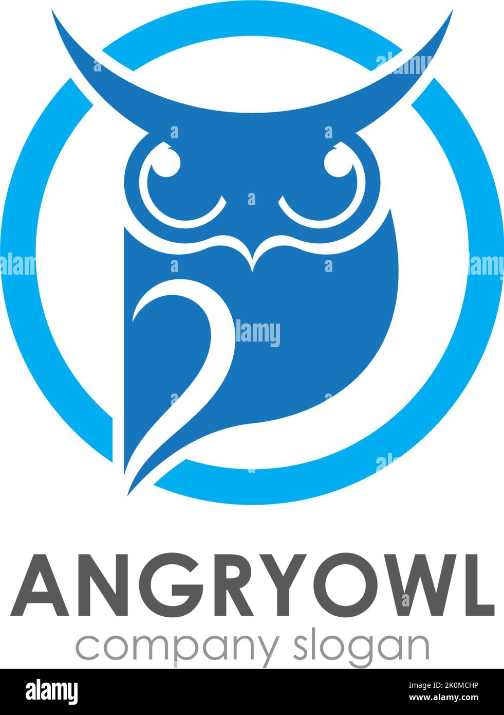 Angry Owl Logo Template Design Vector, Emblem, Design Concept, Creative ...