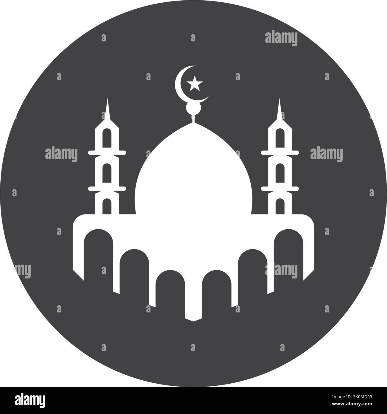 mosque logo and symbol vector icon template Stock Vector Image & Art ...