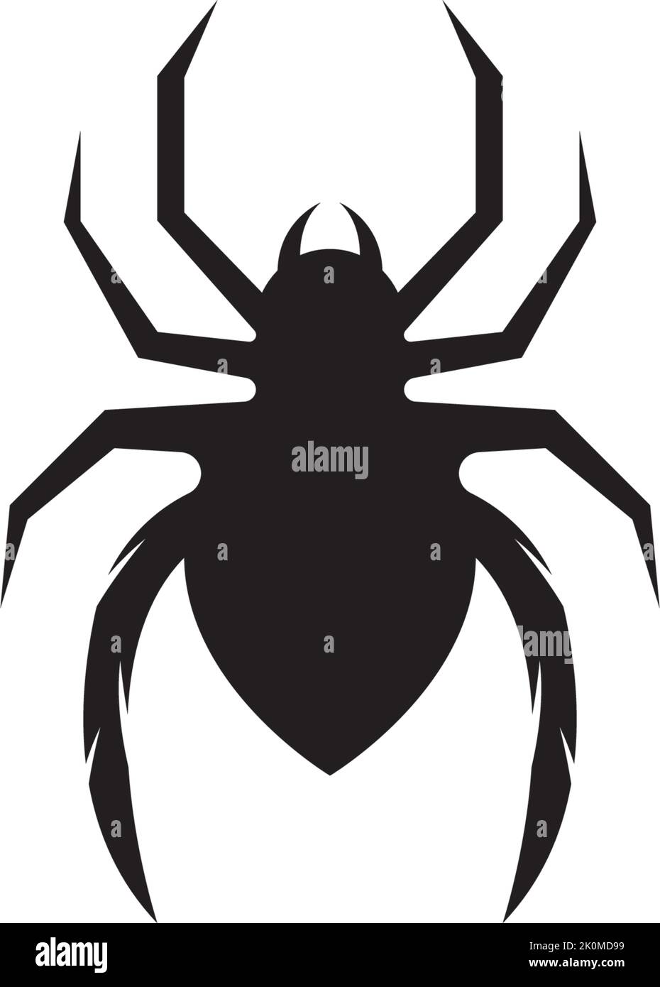 black spider logo template vector illustration icon Stock Vector Image ...