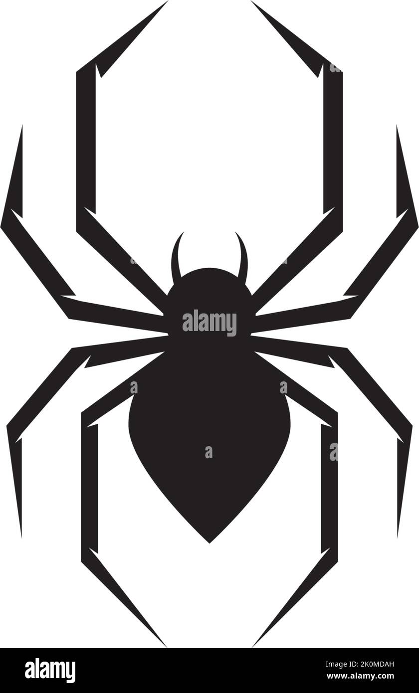 black spider logo template vector illustration icon Stock Vector Image ...