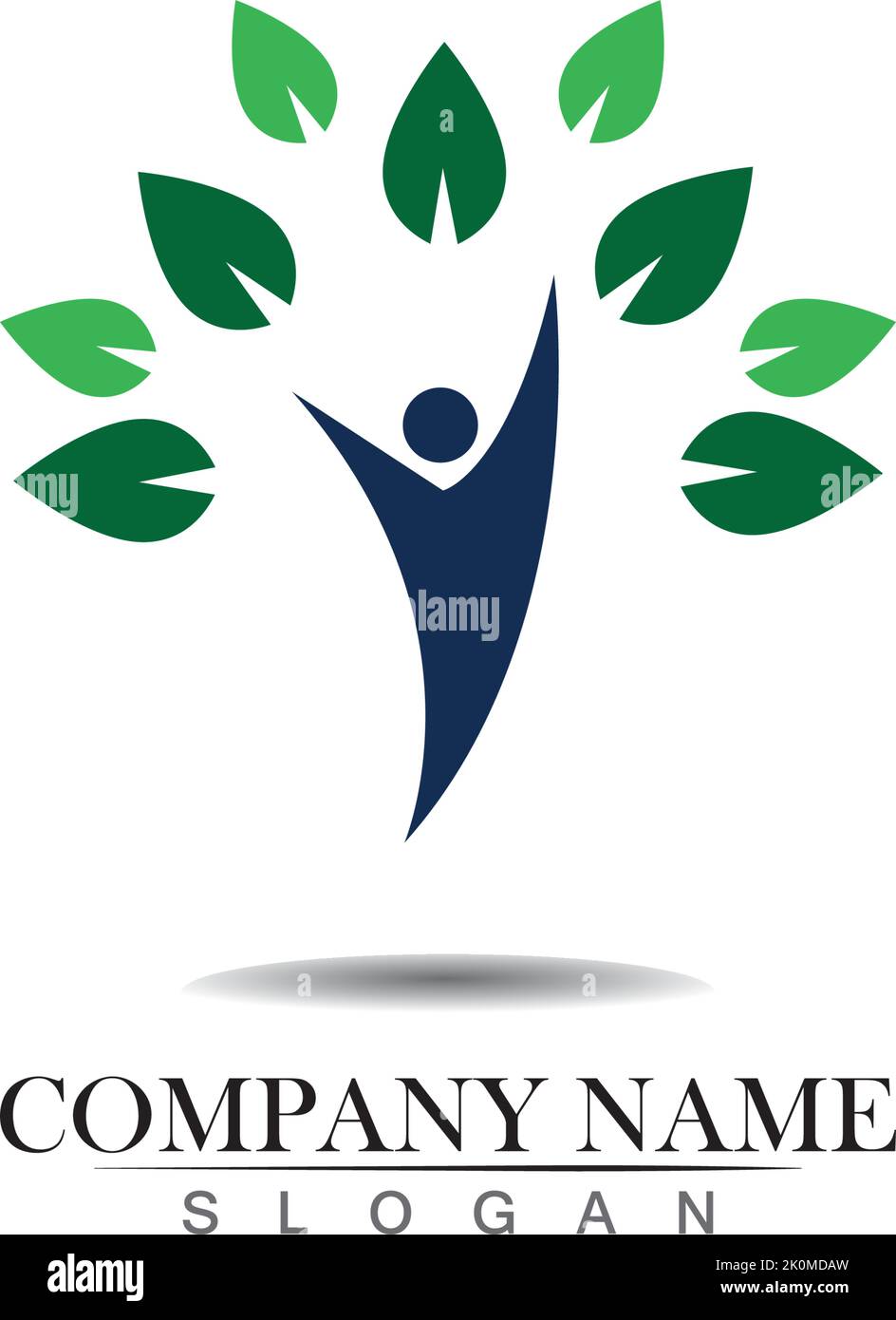 Tree human logo design. Human life logo icon Stock Vector Image & Art ...