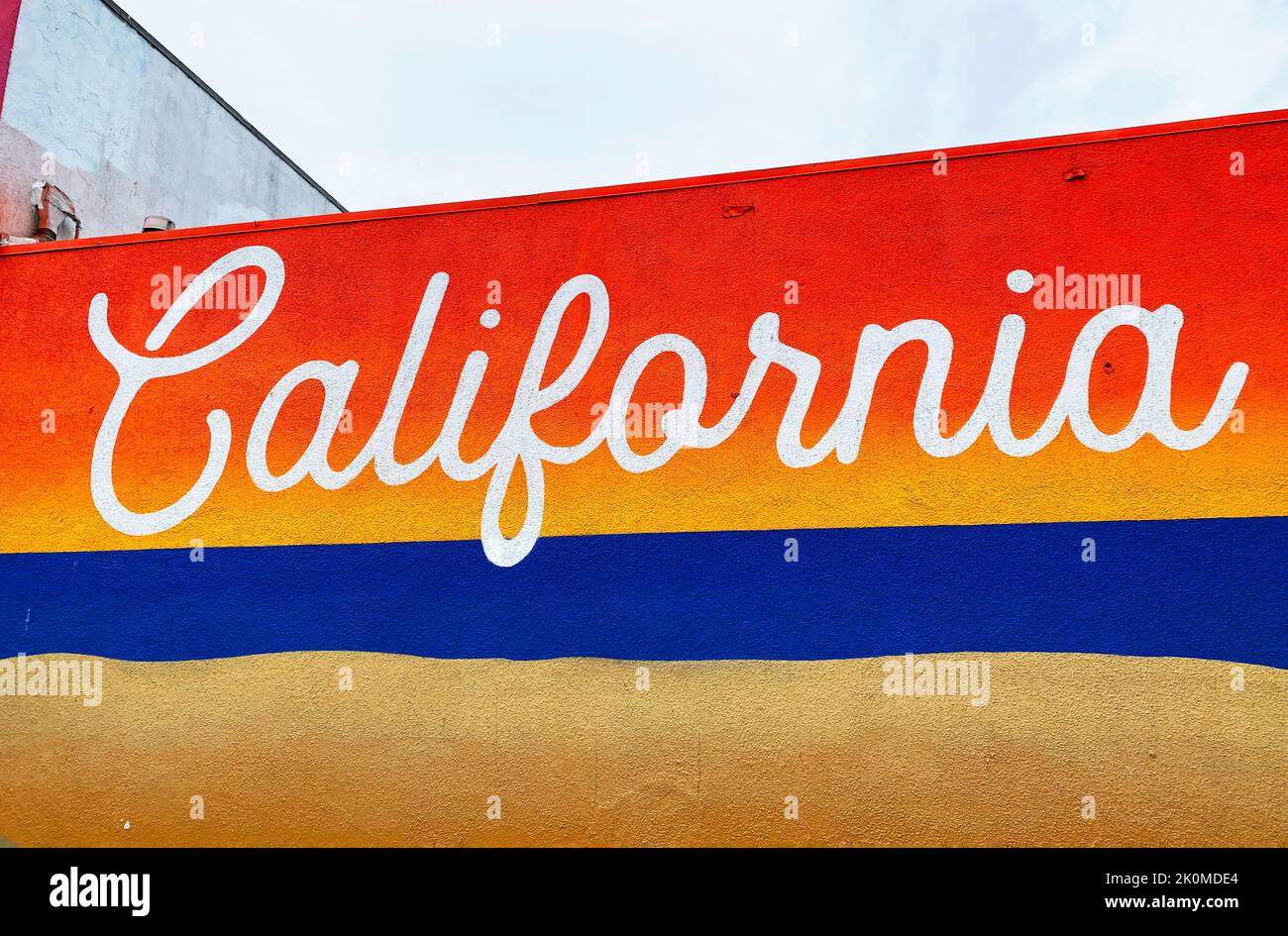 A mural of California Stock Photo - Alamy