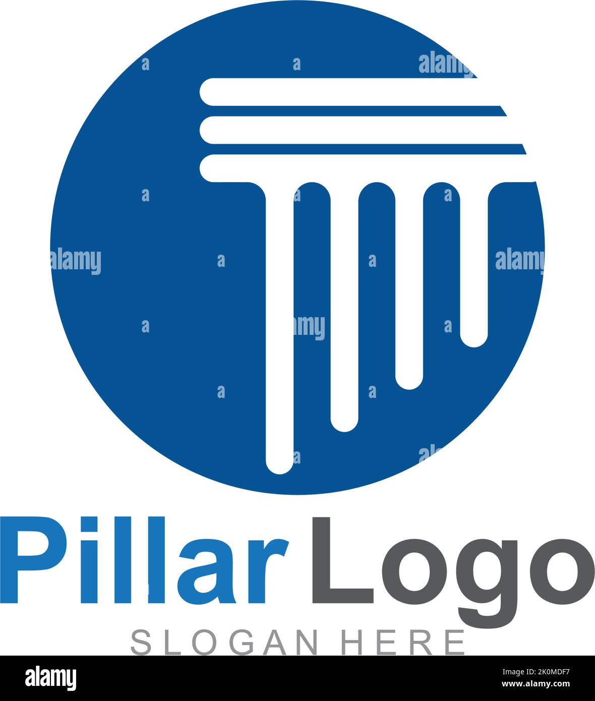 Pillar Logo Template,Column Vector Illustration icon Stock Vector Image ...