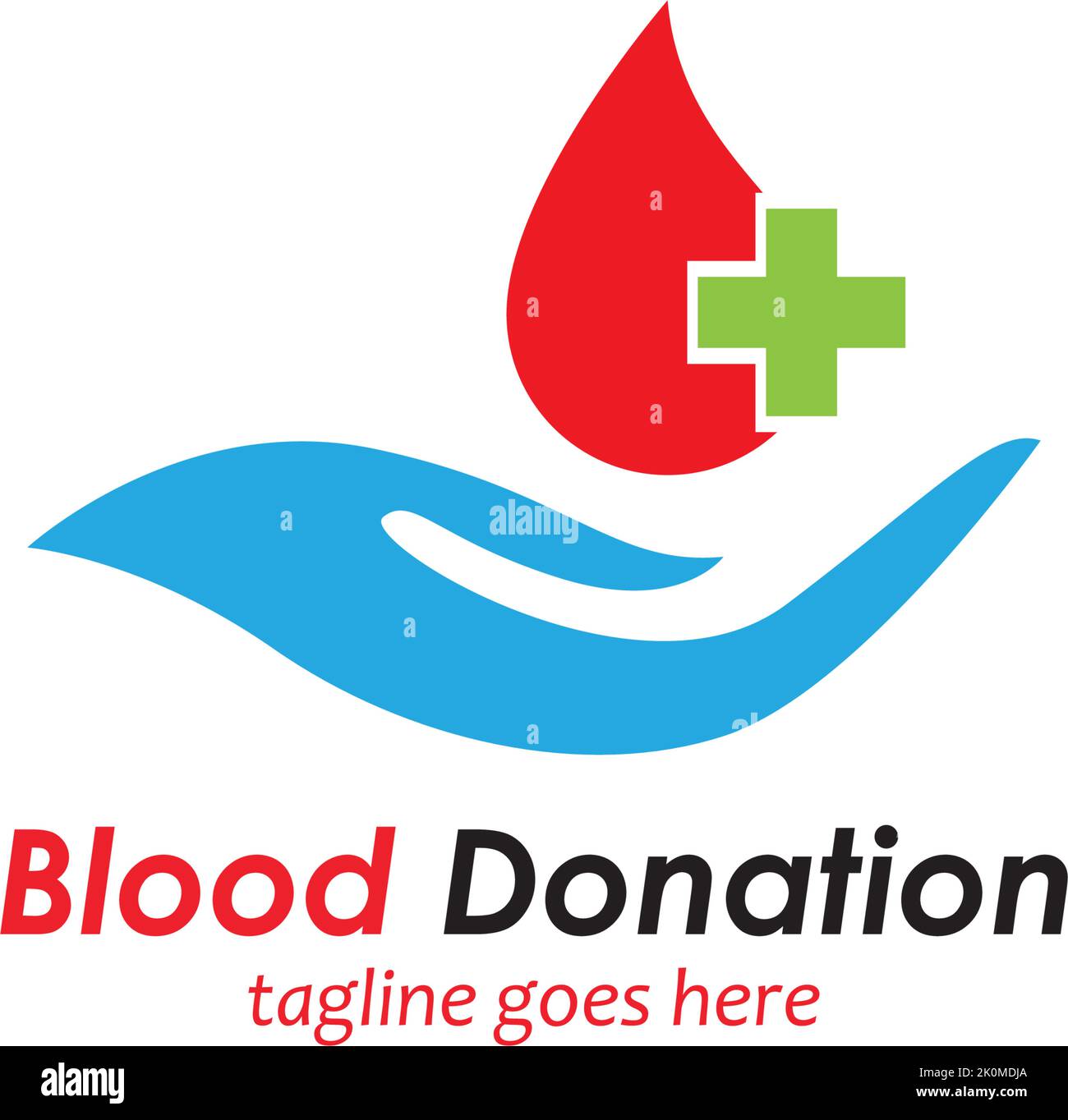 blood donation logo template design vector icon Stock Vector Image ...