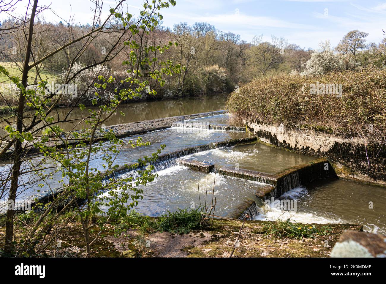 River Stour Weir at Fiddleford Mill and is located between Okeford ...