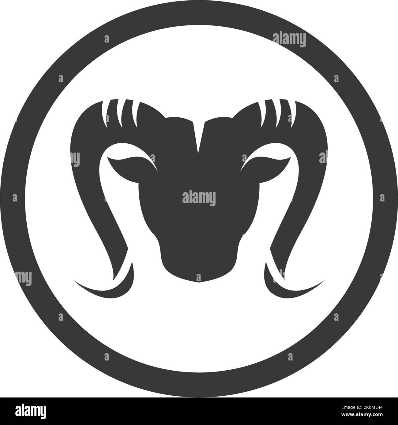 Ram Horns Vector logo Icons Template Stock Vector Image & Art - Alamy