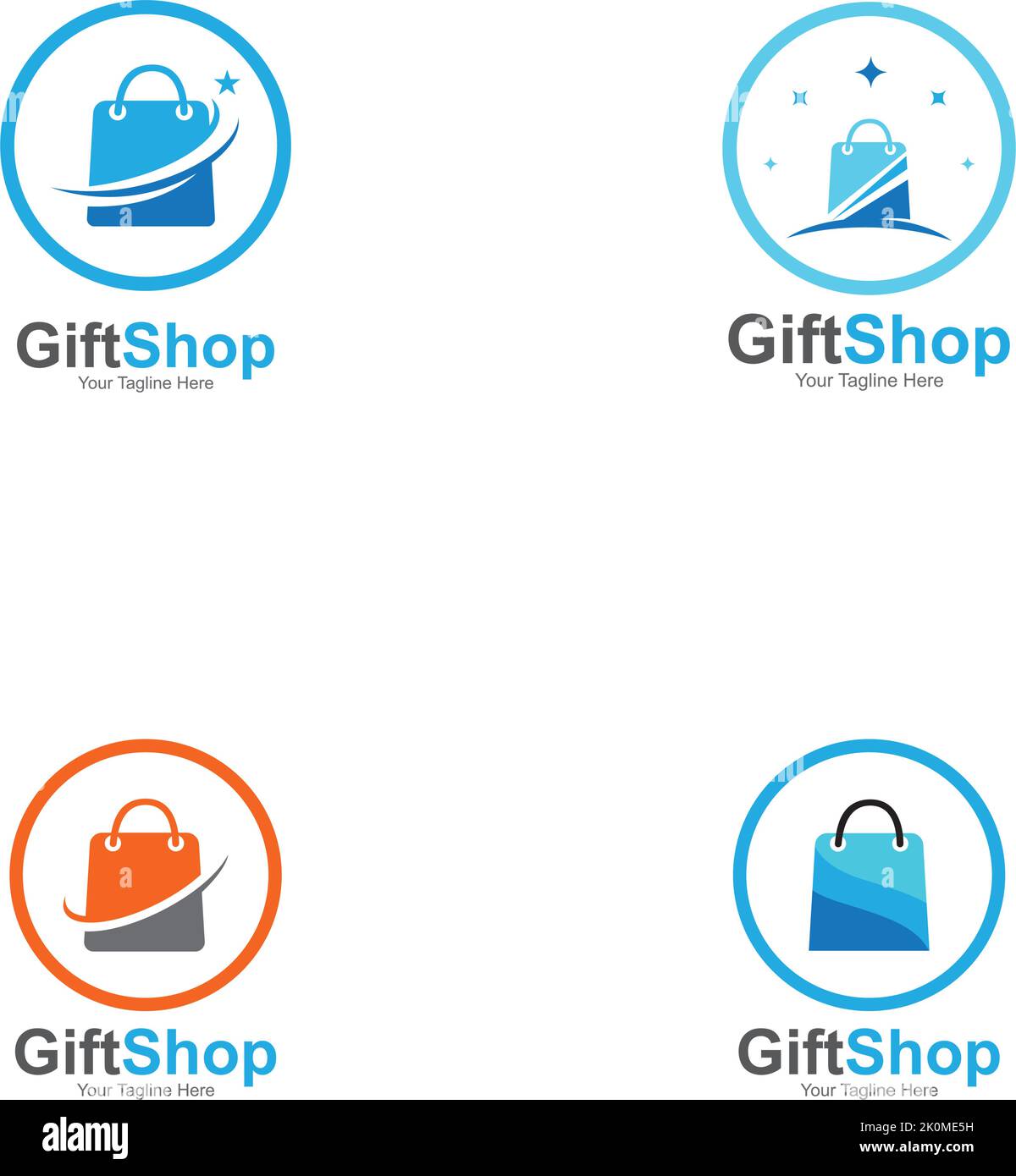 Set Of Gift Shop Logo Symbol Template Design Vector, Emblem, Design ...
