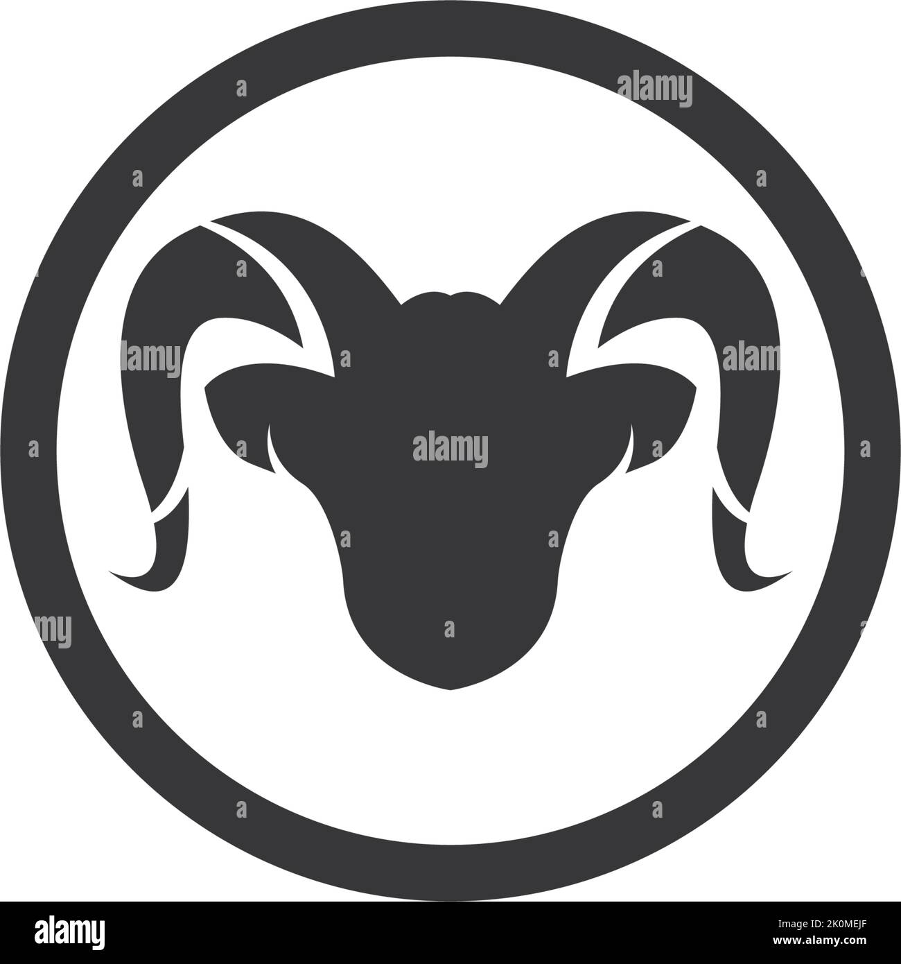 Ram Horns Vector logo Icons Template Stock Vector Image & Art - Alamy