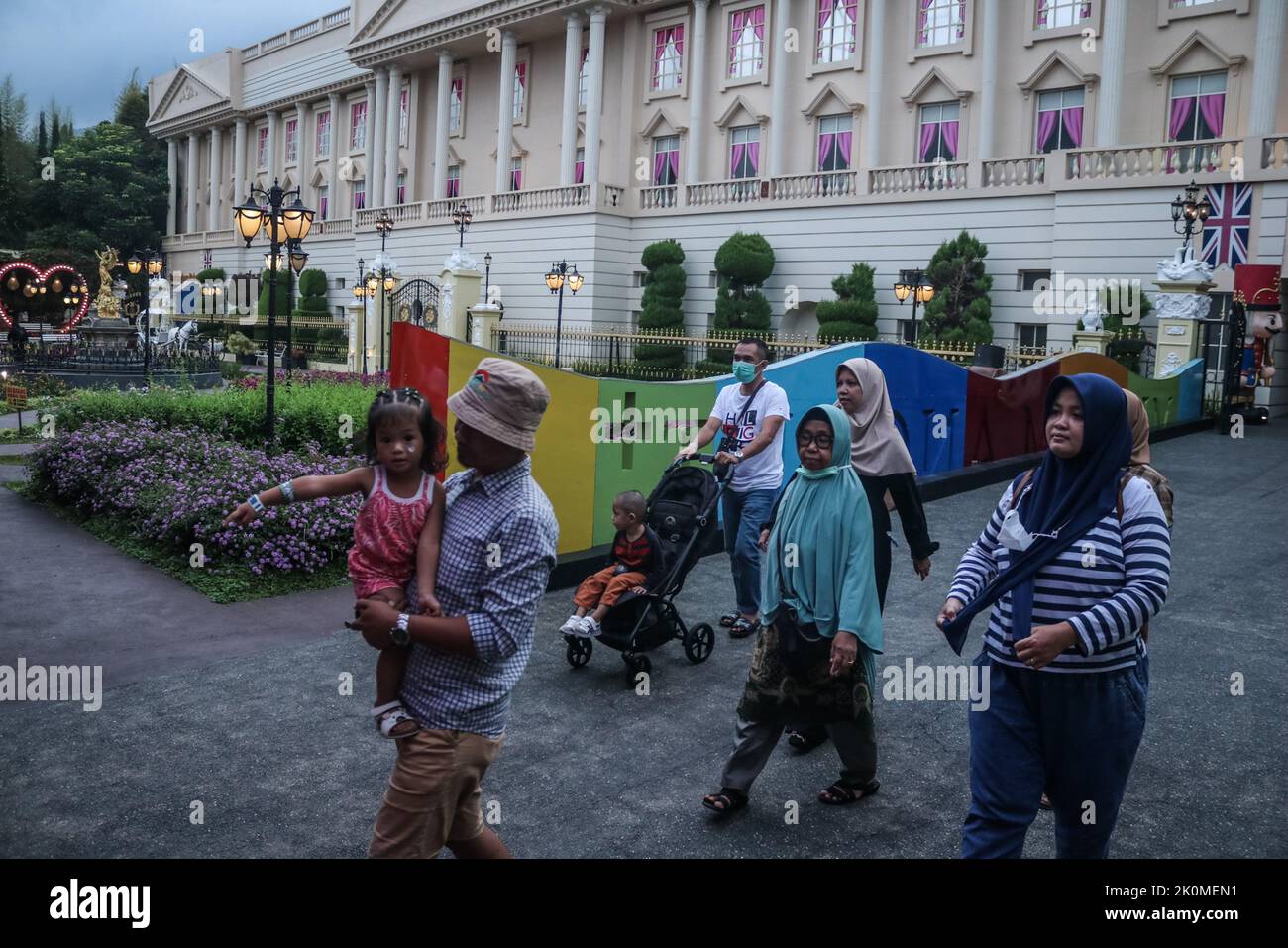 Batu City, East Java, Indonesia. 12th Sep, 2022. Residents are visiting ...