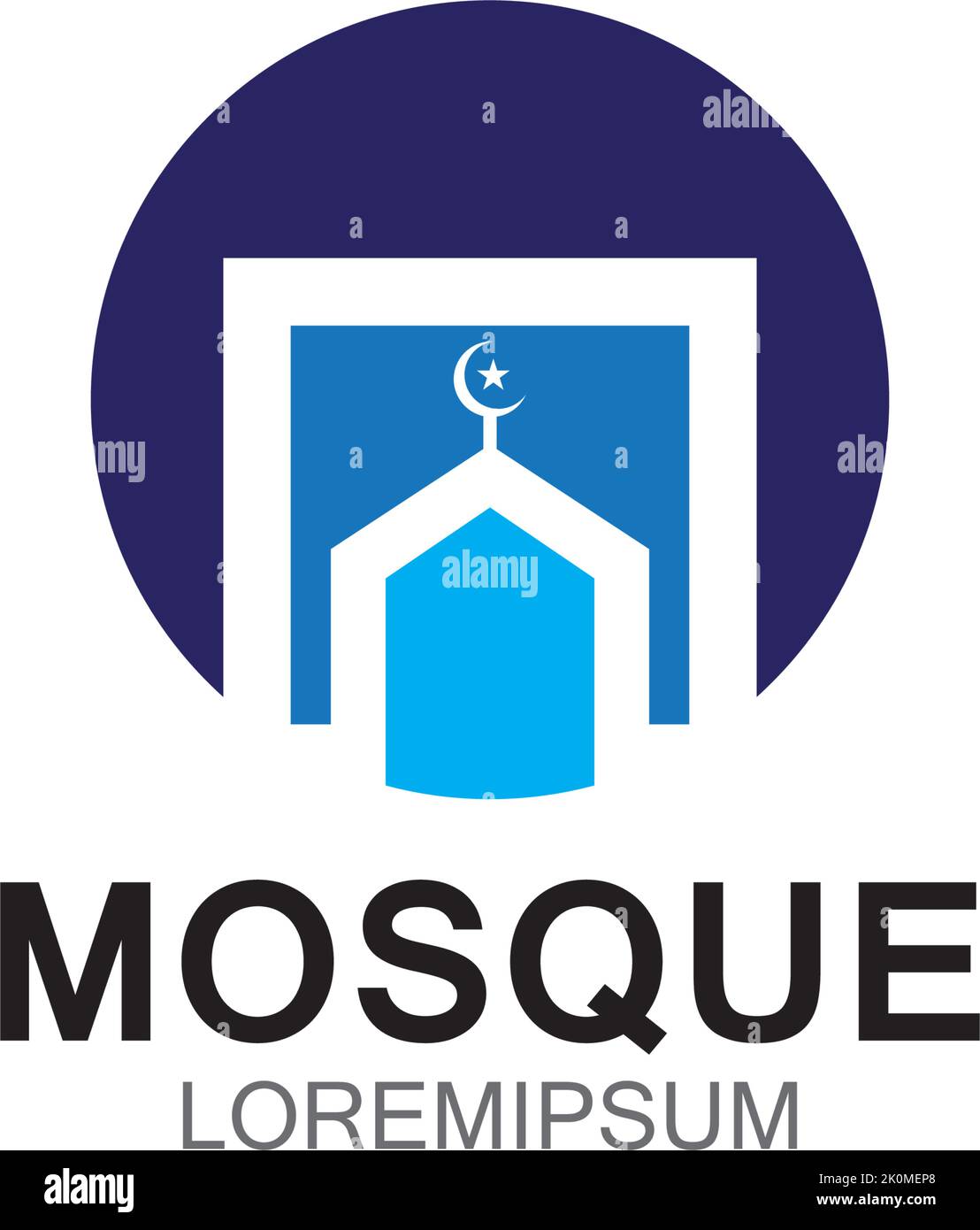 Modern mosque logo symbol or icon template Stock Vector Image & Art - Alamy