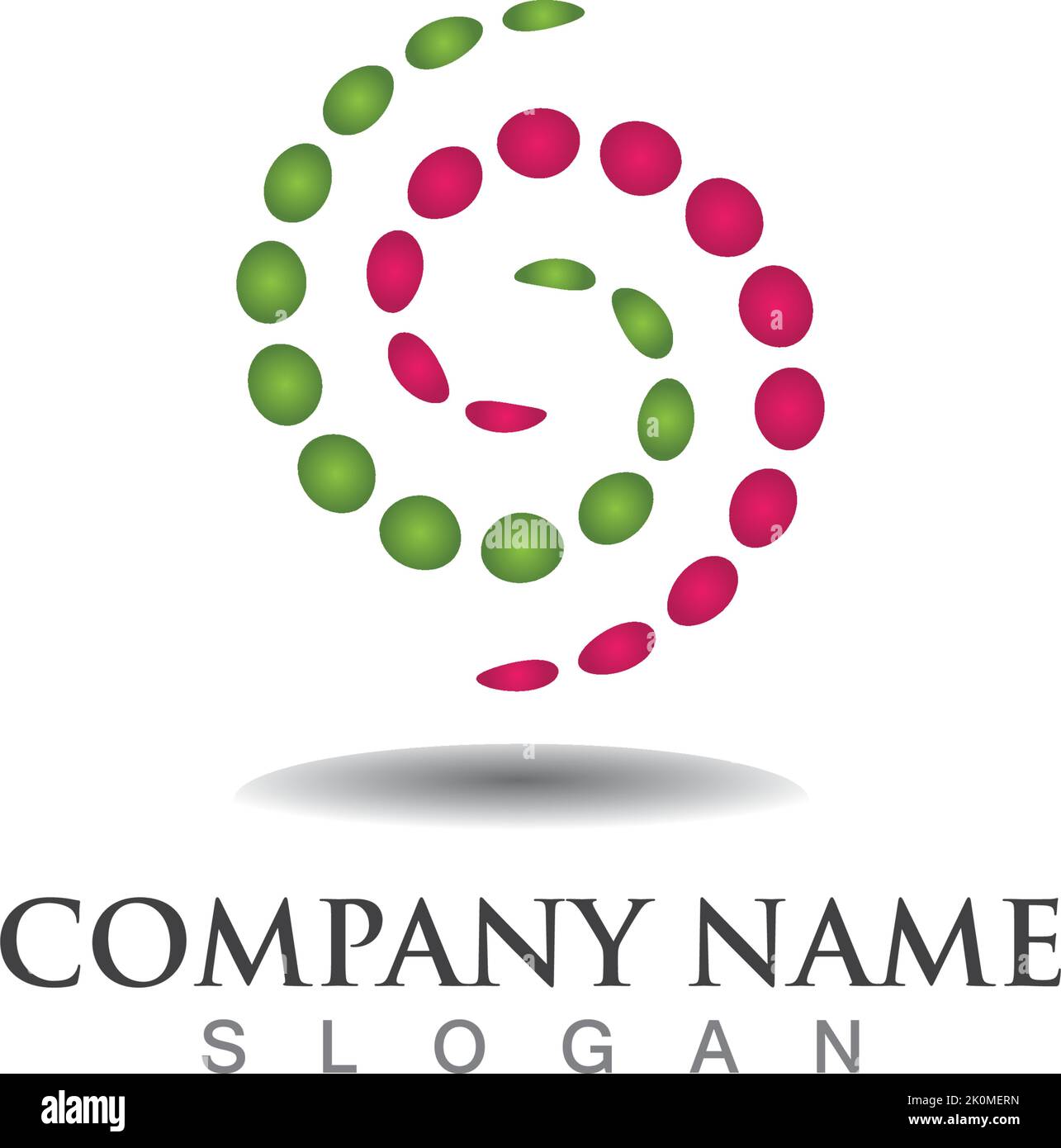 vortex circle logo and symbols template icons app Stock Vector Image ...