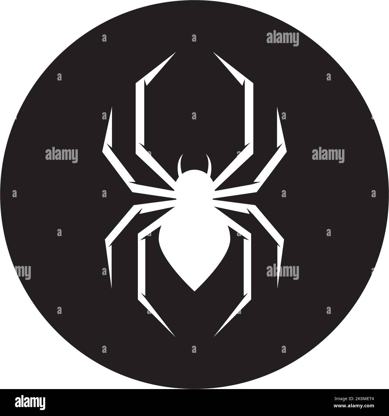 black spider logo template vector illustration icon Stock Vector Image ...