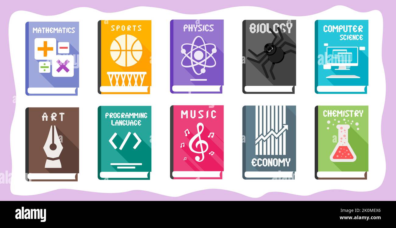 Thick textbooks Stock Vector Images - Alamy