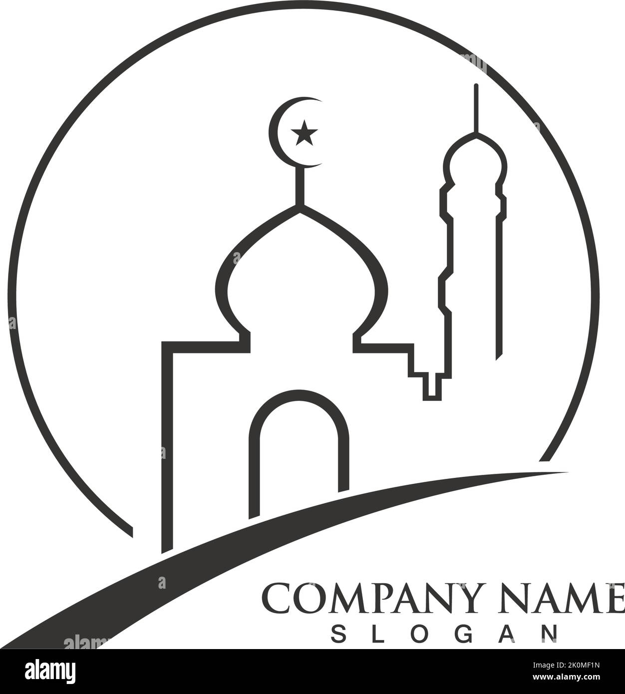 mosque logo and symbol vector icon template Stock Vector Image & Art ...