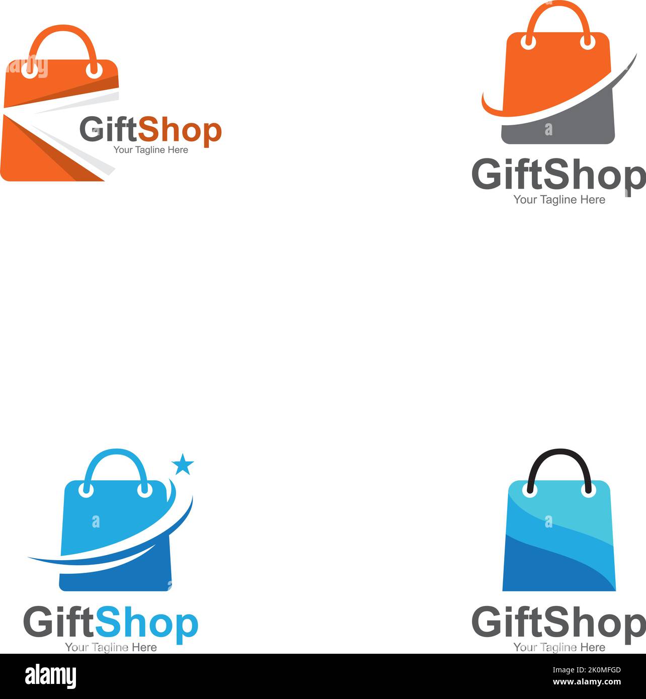 Set Of Gift Shop Logo Symbol Template Design Vector, Emblem, Design ...