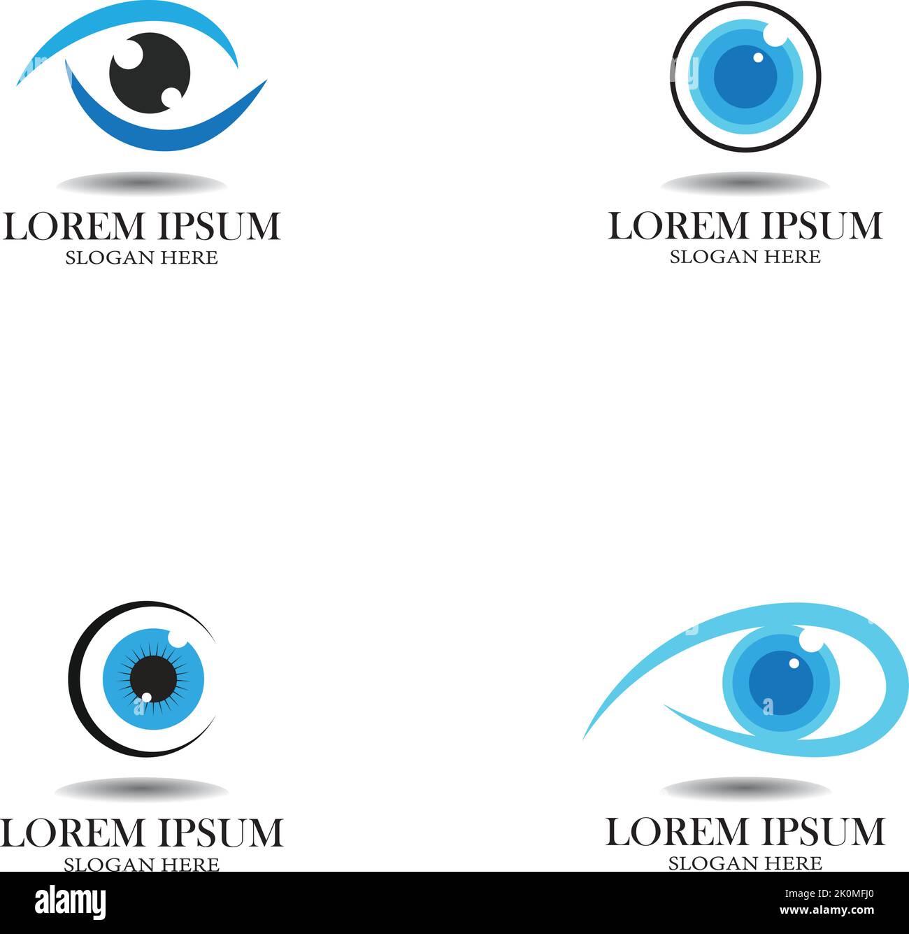 Set Eye care logo and symbols template vector icons app Stock Vector ...