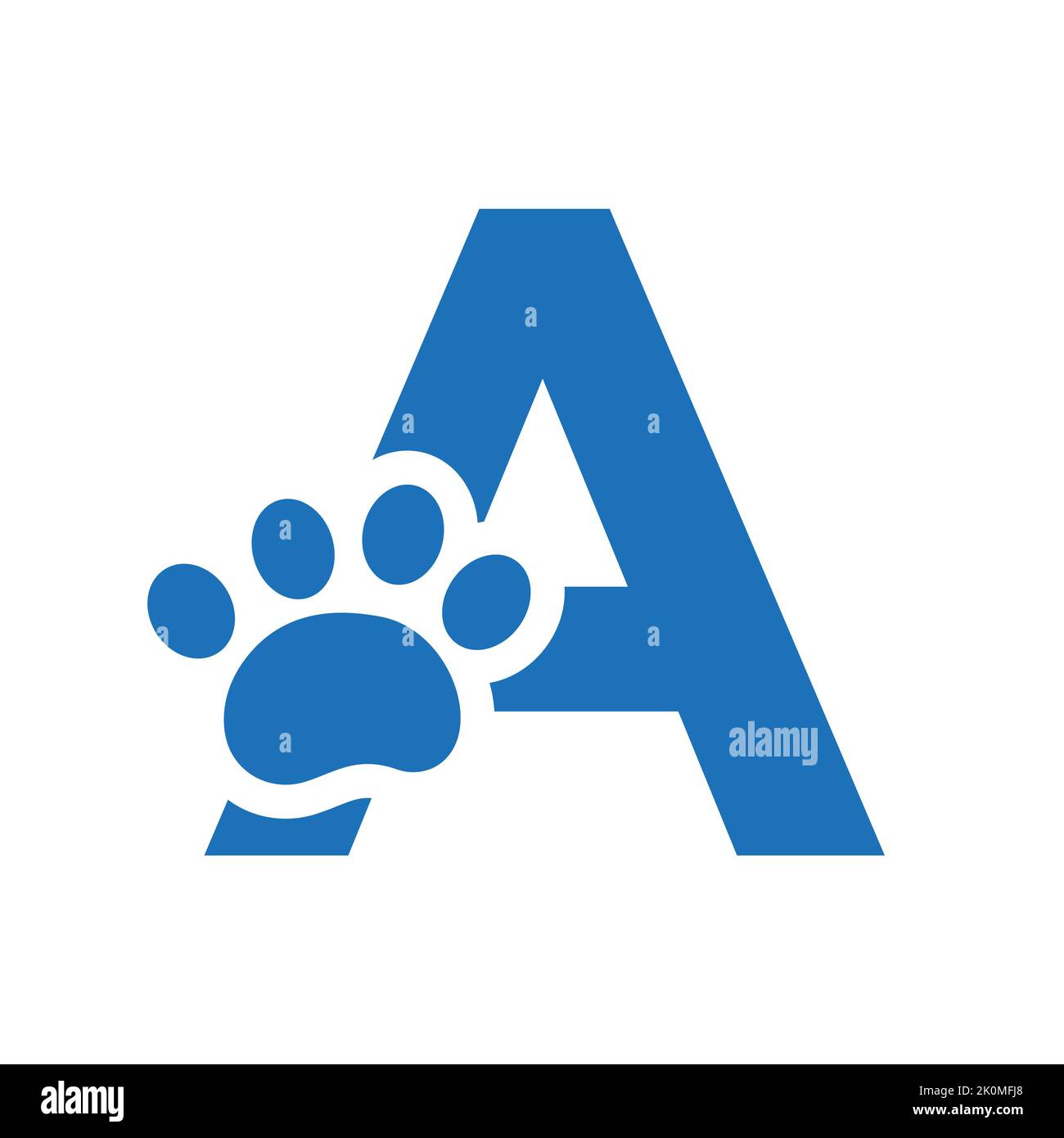 Letter A Pet Care Logo, Dog Logo Design Vector Sign and Symbol Template ...