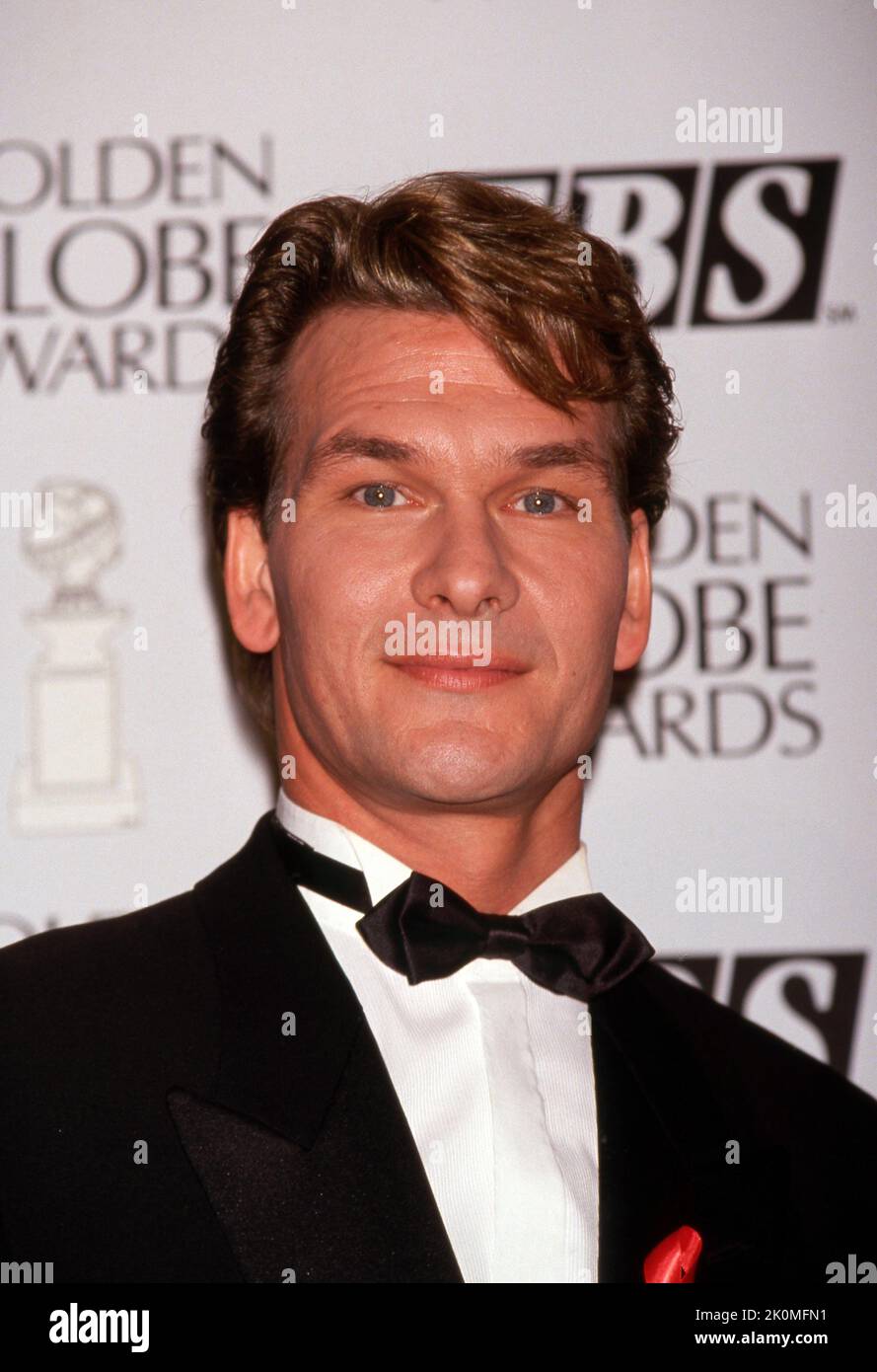 Patrick Swayze at the 49th Annual Golden Globe Awards on January 18 ...