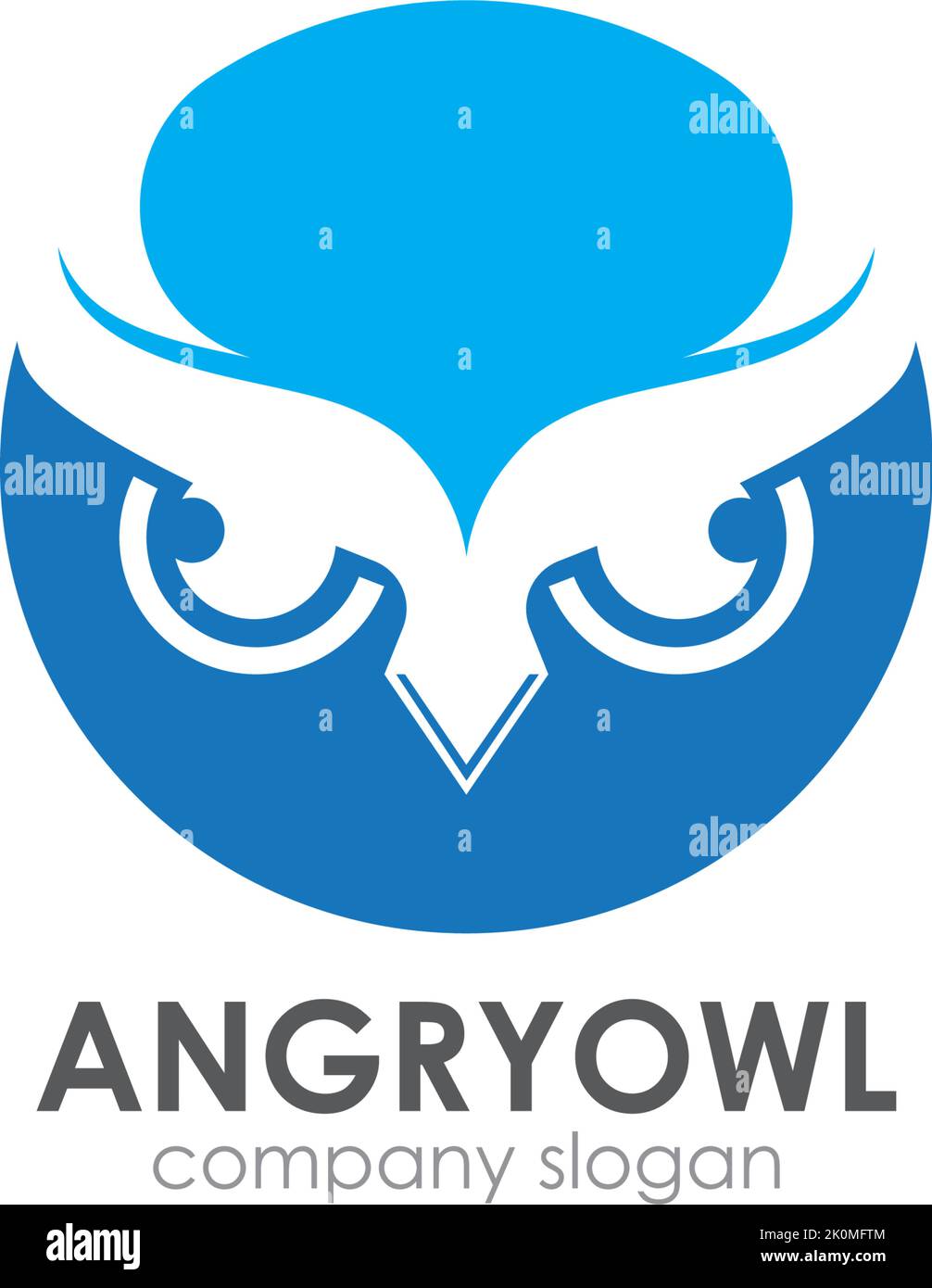 Angry Owl Logo Template Design Vector, Emblem, Design Concept, Creative ...