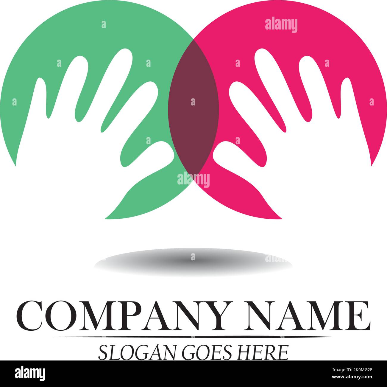 Hand and Love Logo Design icon template Stock Vector Image & Art - Alamy