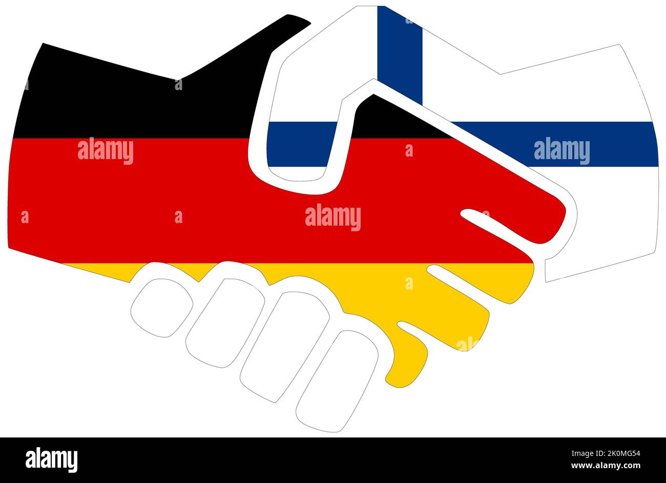 Germany - Finland : Handshake, symbol of agreement or friendship Stock ...