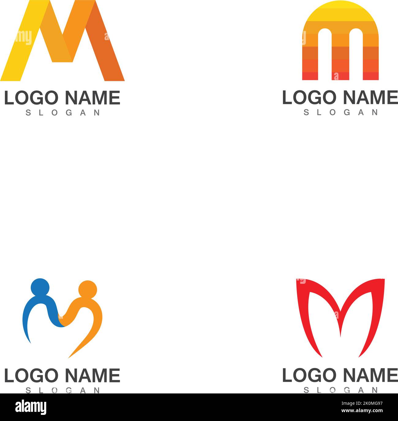 Letter M vector icons such logos Stock Vector Image & Art - Alamy