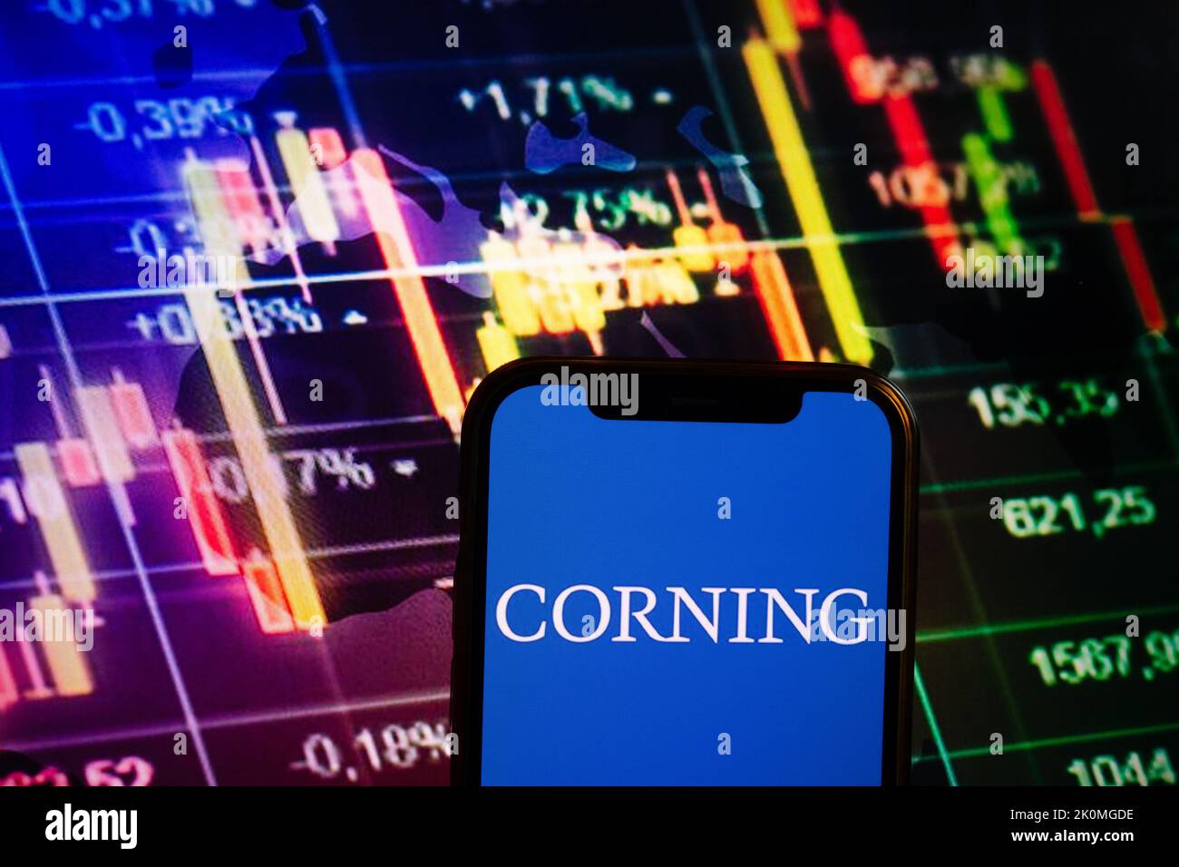 KONSKIE, POLAND - September 10, 2022: Smartphone displaying logo of ...