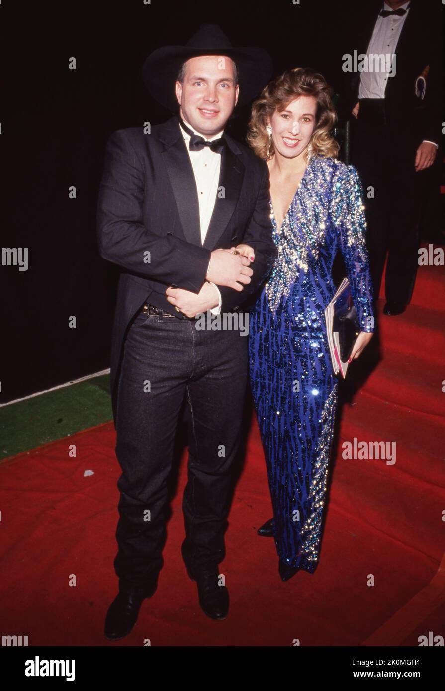 Garth Brooks and wife Sandy January 30, 1991 Credit: Ralph Dominguez ...