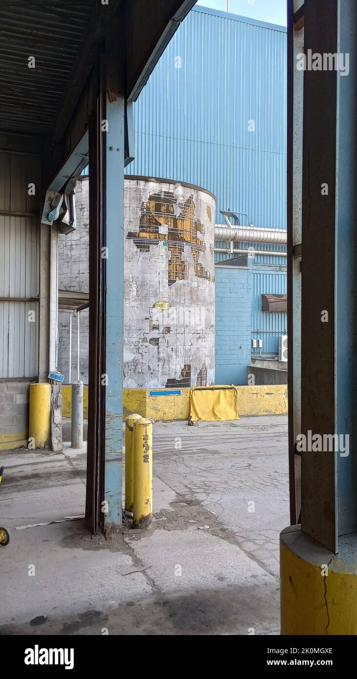 An industrial loading dock at a recycling plant Stock Photo - Alamy