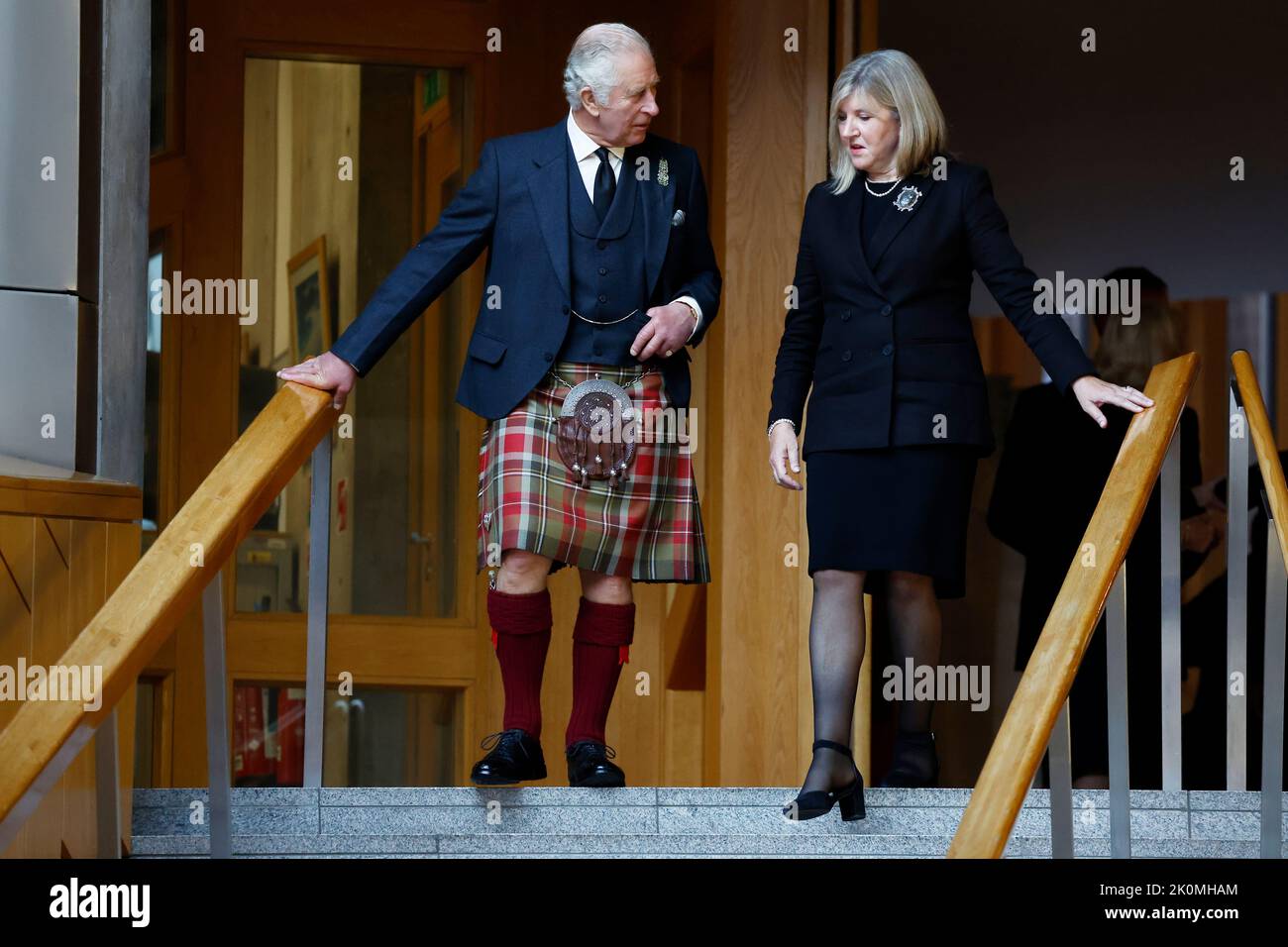 King Charles III with Presiding Officer of the Scottish Parliament ...